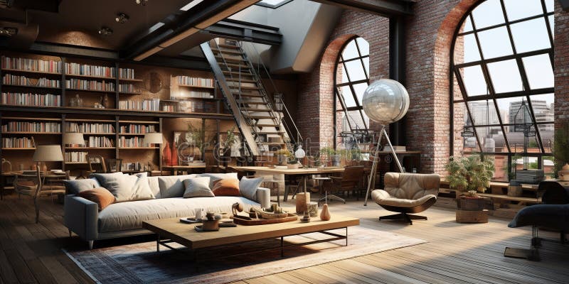Creative Loft Interior - a Stylish and Imaginative Living Space with an ...