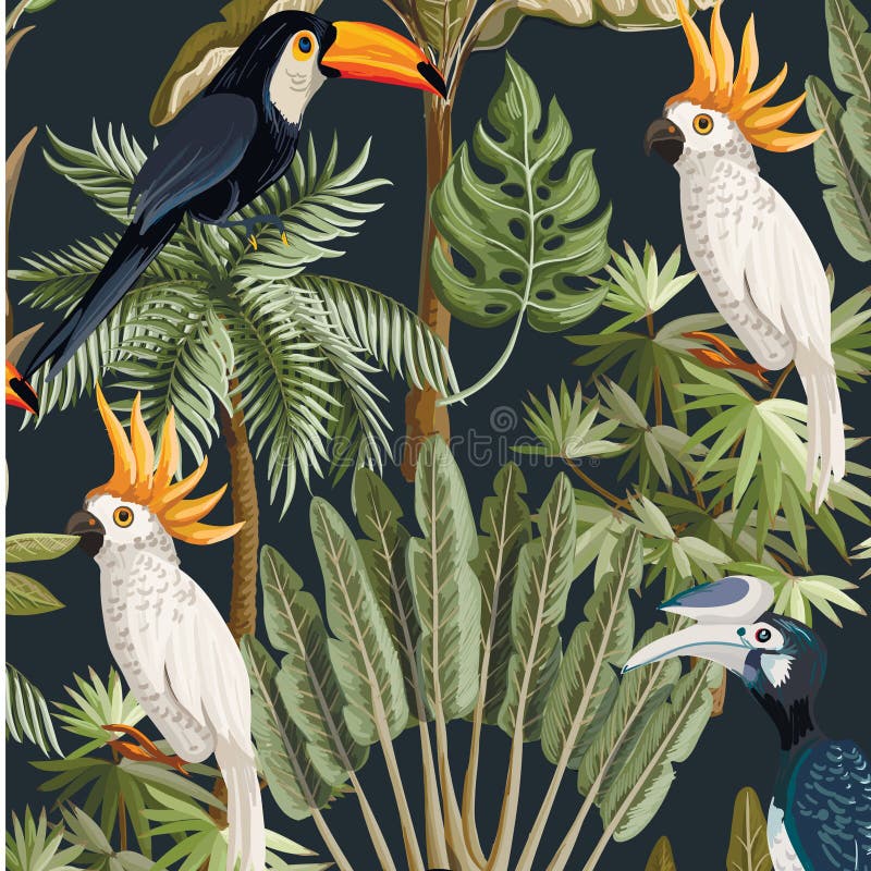 Animal Seamless Pattern Background Template Stock Illustration ...