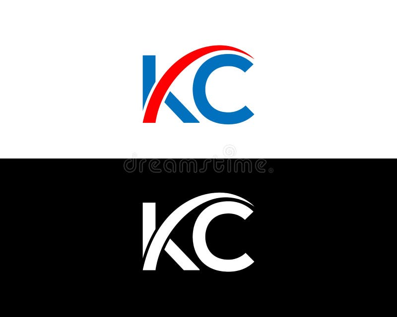 Creative Logo Design for KC Initial Letters Modern Vector Stock Vector ...