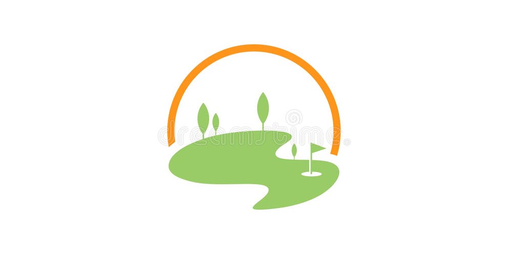 Creative Logo Design Scenery, Golf, Golf Course, Grassland, Logo Design ...
