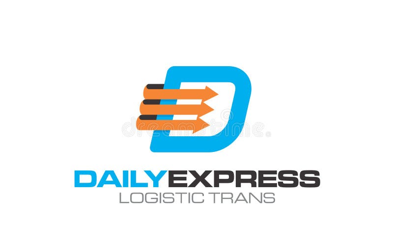 Express Logistic Logo. E and L Monogram with Wind Effect. E and L ...