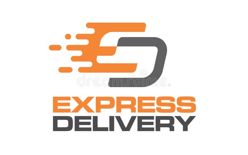 Express Logistic Text Logo Design Template Stock Vector - Illustration ...