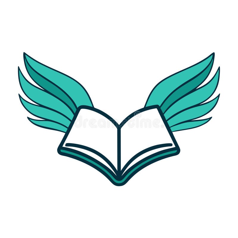 Book with Wings Logo: Creative Learning, Knowledge, and Inspiration ...