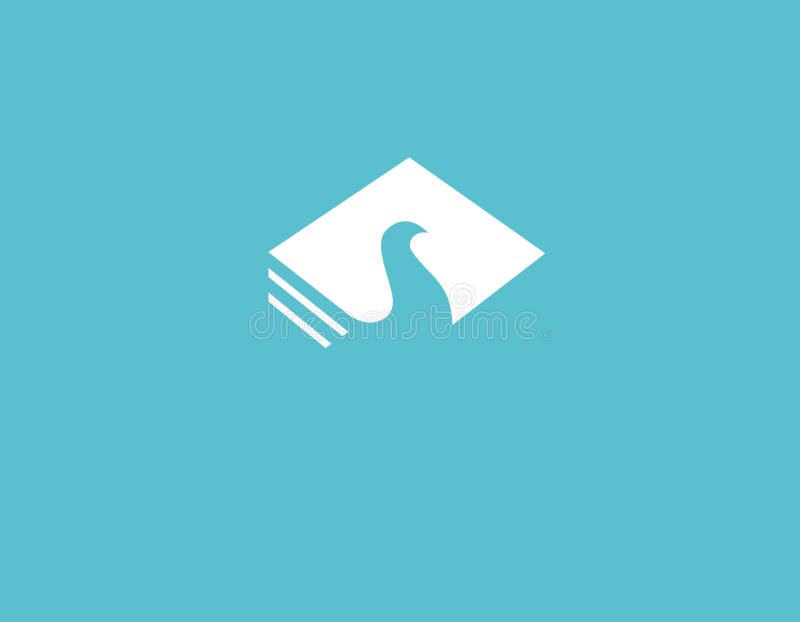 Creative Logo Icon Bird and Book for Reading Club Stock Vector ...