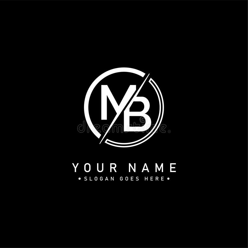 Creative Logo for Initials MB in Monogram Style - Vector Template for ...