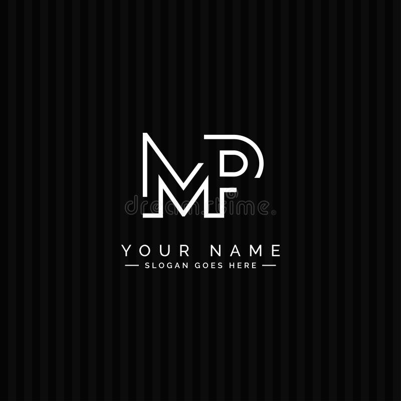 Creative Logo for Initials MP in Monogram Style - Vector Template for ...