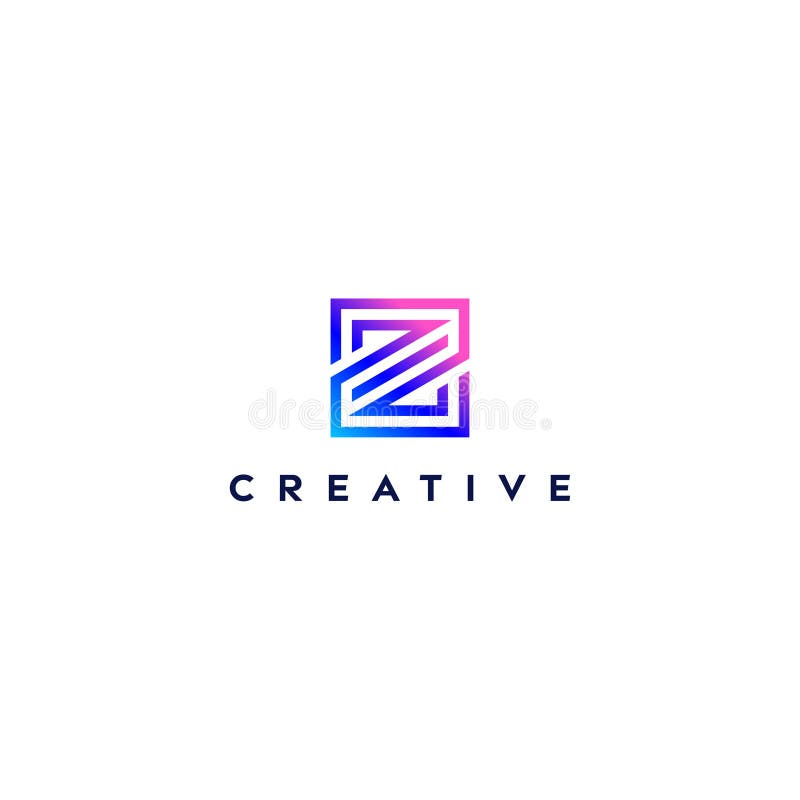 Creative Logo Letter Z with a Gradient Color Stock Vector ...