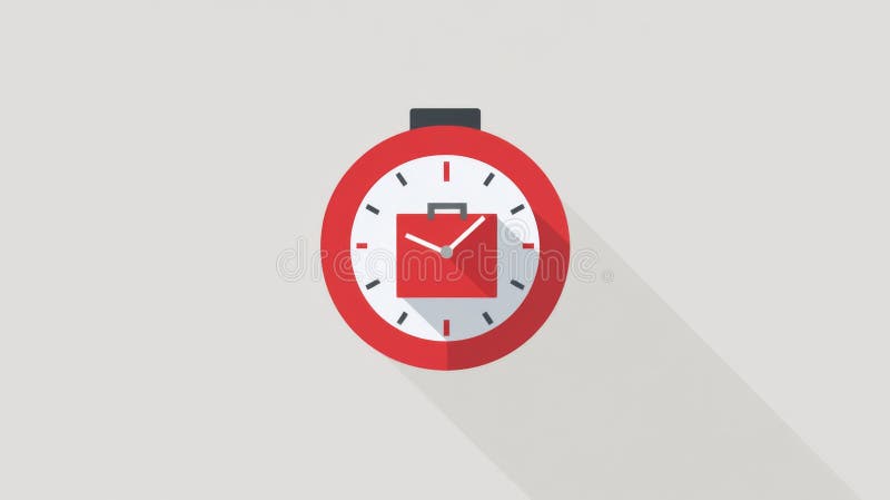 Creative Logo Mockup with a Timer Design and Customizable Text Area for ...