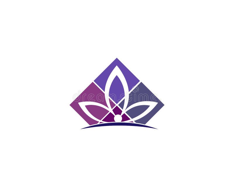 Creative Lotus Flower Logo Design Concept. Stock Vector - Illustration ...