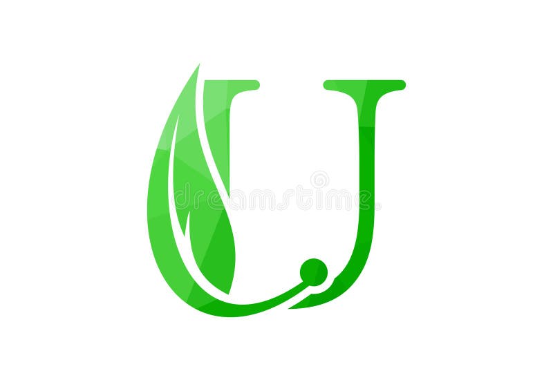 Low Poly and Initial U Letter Logo Design, Vector Illustration Stock ...