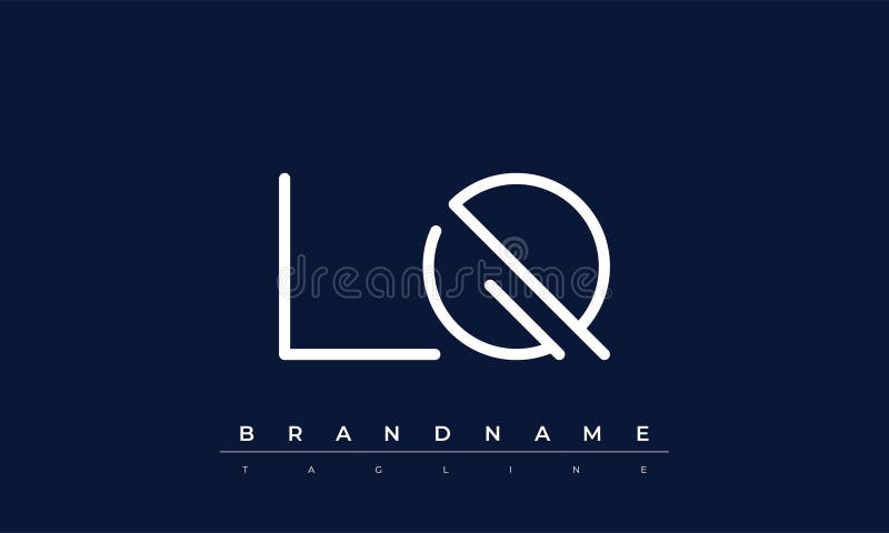 Creative LQ Letter Initial Logo Vector Image Stock Vector ...