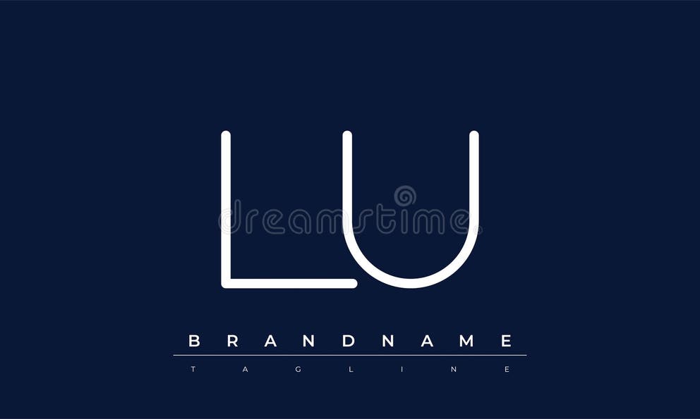 Creative LU Letter Initial Logo Vector Image Stock Vector ...