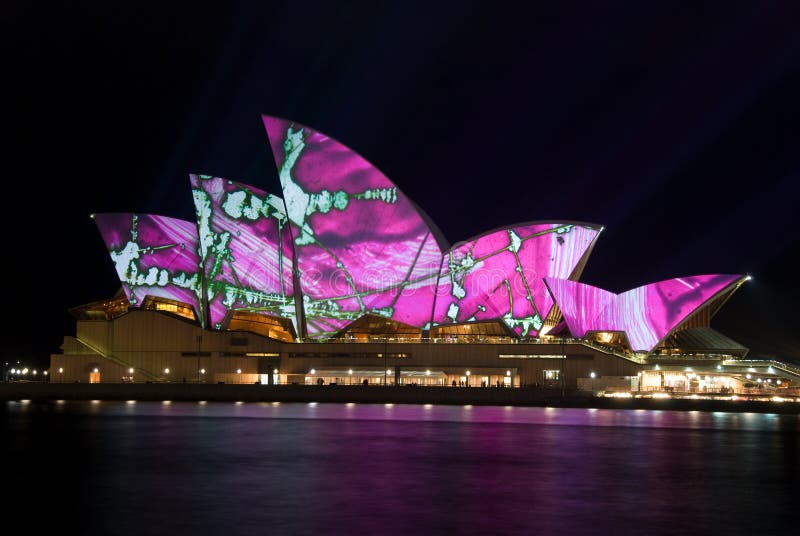 Creative Luminous Lighting Sydney Opera House Editorial Photography ...