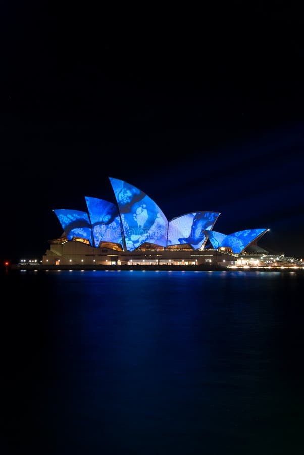 Creative Luminous Lighting Sydney Opera House Editorial Image - Image ...
