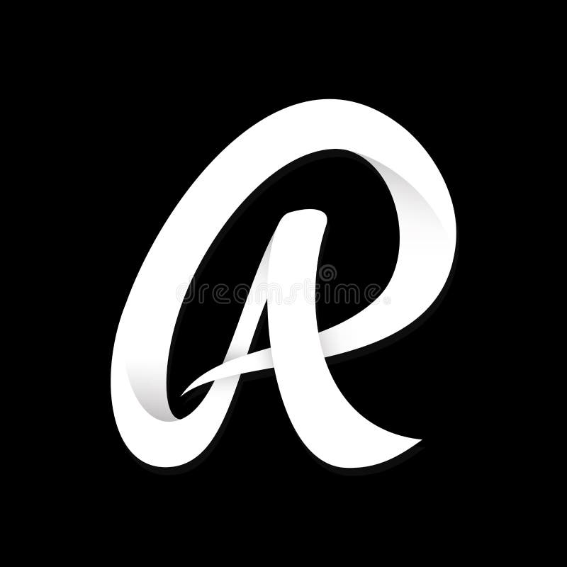 Creative Luxury Letter R Shaped Love Design Vector Symbol Stock Vector ...