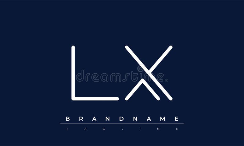 Creative LX Letter Initial Logo Vector Image Stock Vector ...