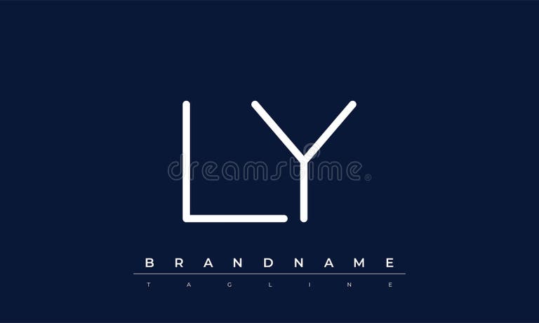 Creative LY Letter Initial Logo Vector Image Stock Vector ...