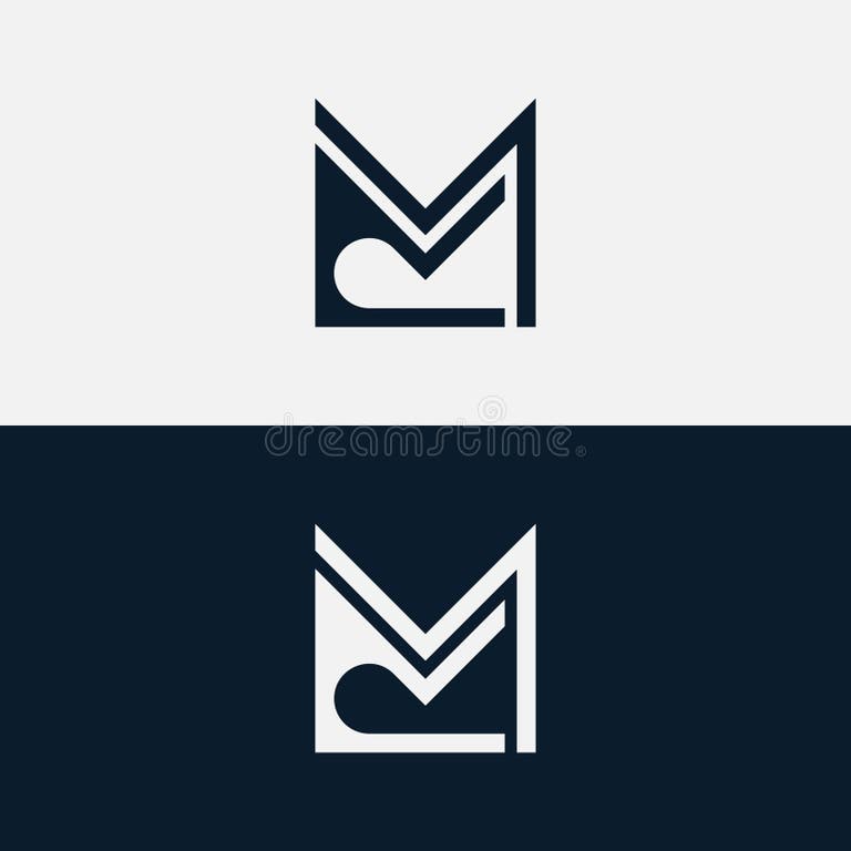 Creative M Letter Vector Logo Design, M Handmade Typography Logo ...