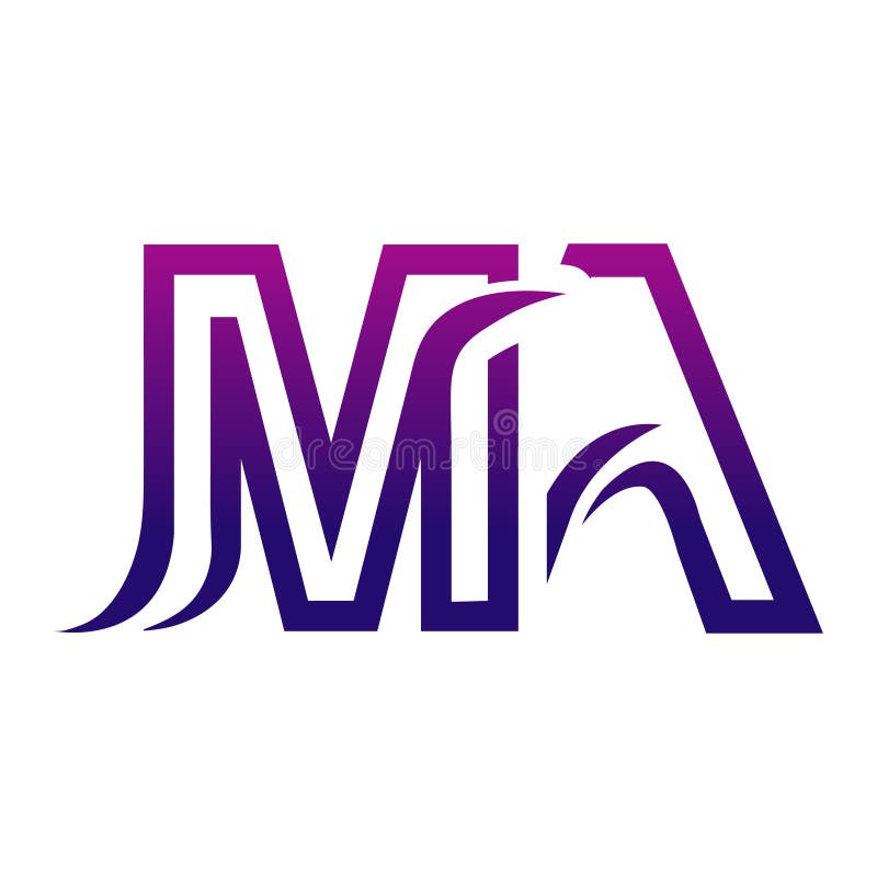 Creative MA Logo Icon Design Stock Vector - Illustration of icon ...