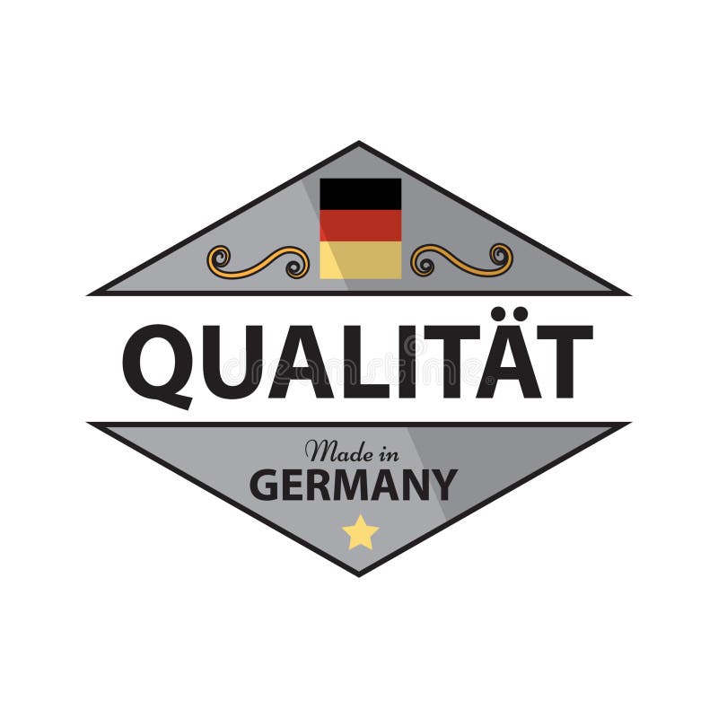 Creative Made in Germany Label Design Illustration. Stock Vector ...