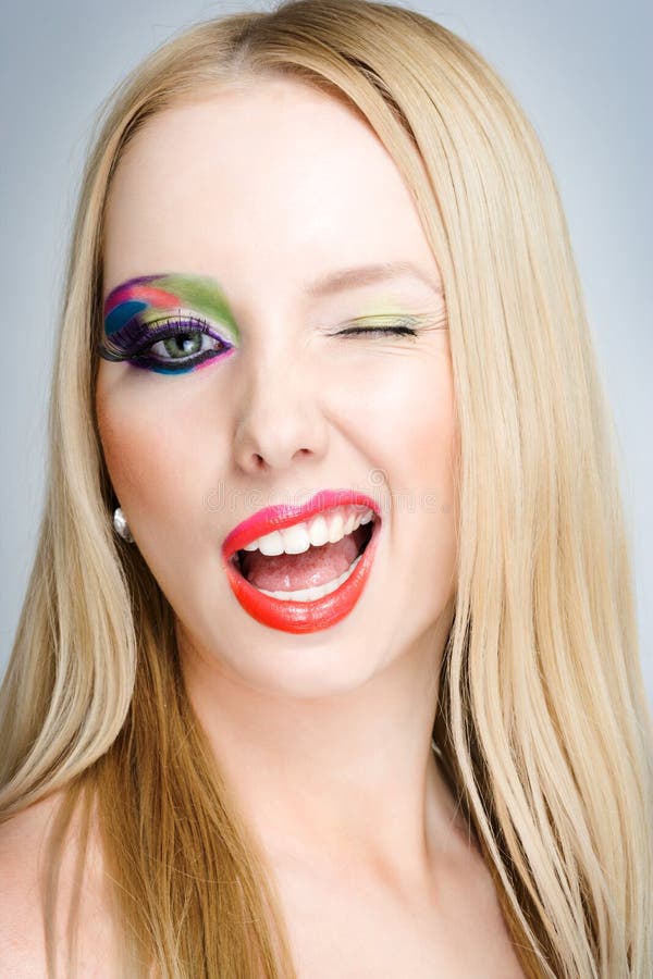 Creative makeup stock photo. Image of makeup, closeup - 17816212