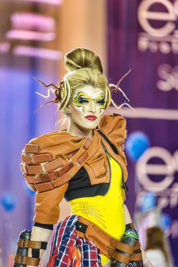 Creative Makeup Show at the Festival of Beauty Editorial Stock Photo ...