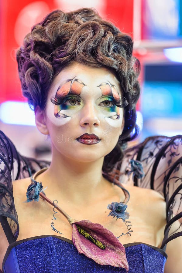 Creative Makeup Show at the Festival of Beauty Editorial Photo - Image ...