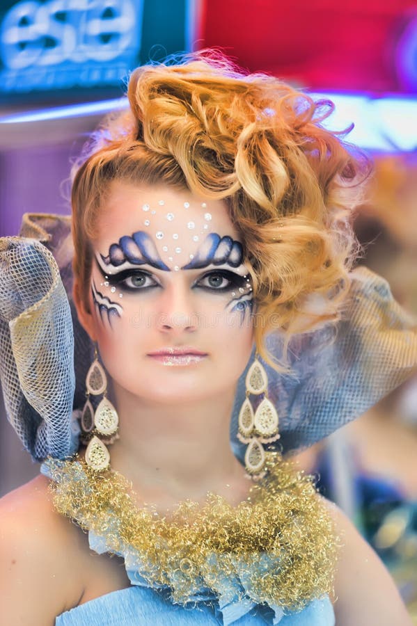 Creative Makeup Show at the Festival of Beauty Editorial Photo - Image ...