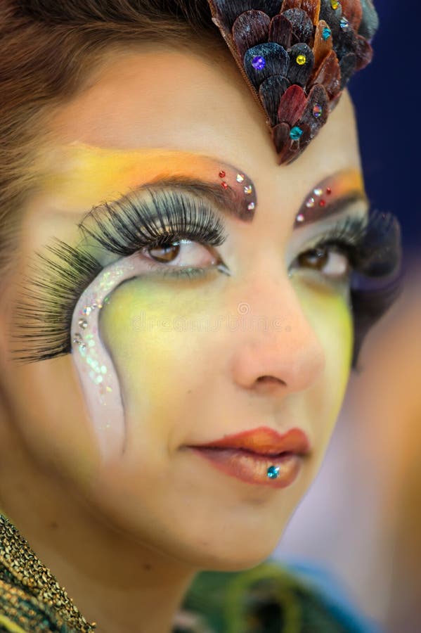 Creative Makeup Show at the Festival of Beauty Editorial Image - Image ...