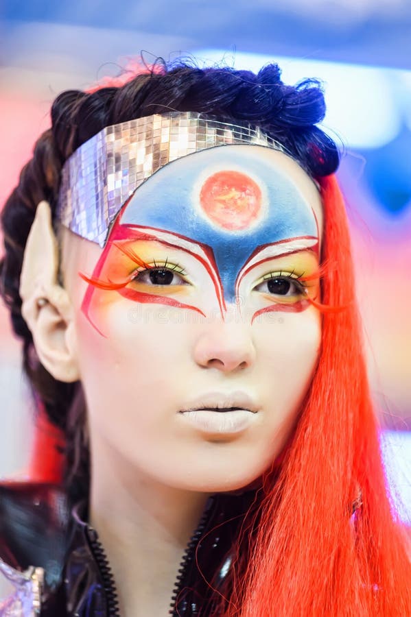 Creative Makeup Show at the Festival of Beauty Editorial Photography ...