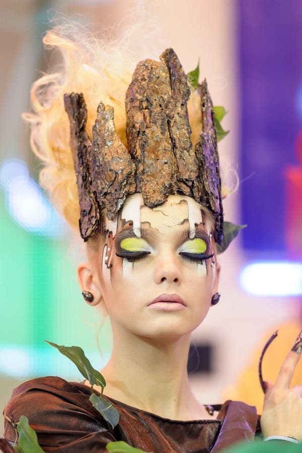 Creative Makeup Show at the Festival of Beauty Editorial Image - Image ...