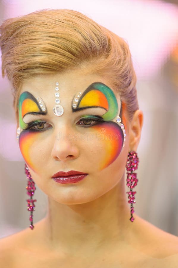 Creative Makeup Show at the Festival of Beauty Editorial Image - Image ...