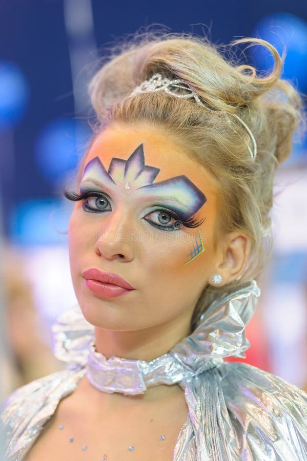 Creative Makeup Show at the Festival of Beauty Editorial Stock Photo ...