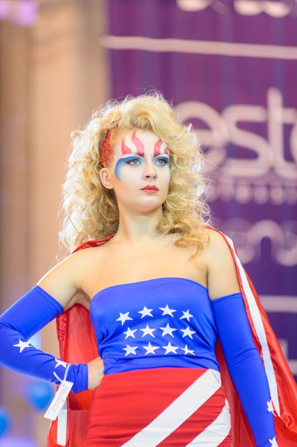 Creative Makeup Show at the Festival of Beauty Editorial Stock Photo ...