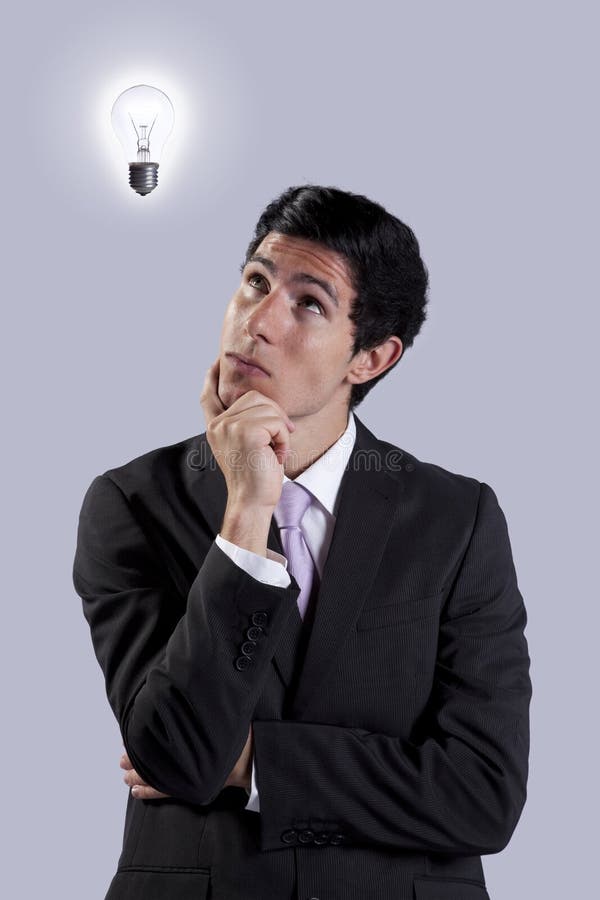 The creative man stock image. Image of idea, bright, confidence - 18646665