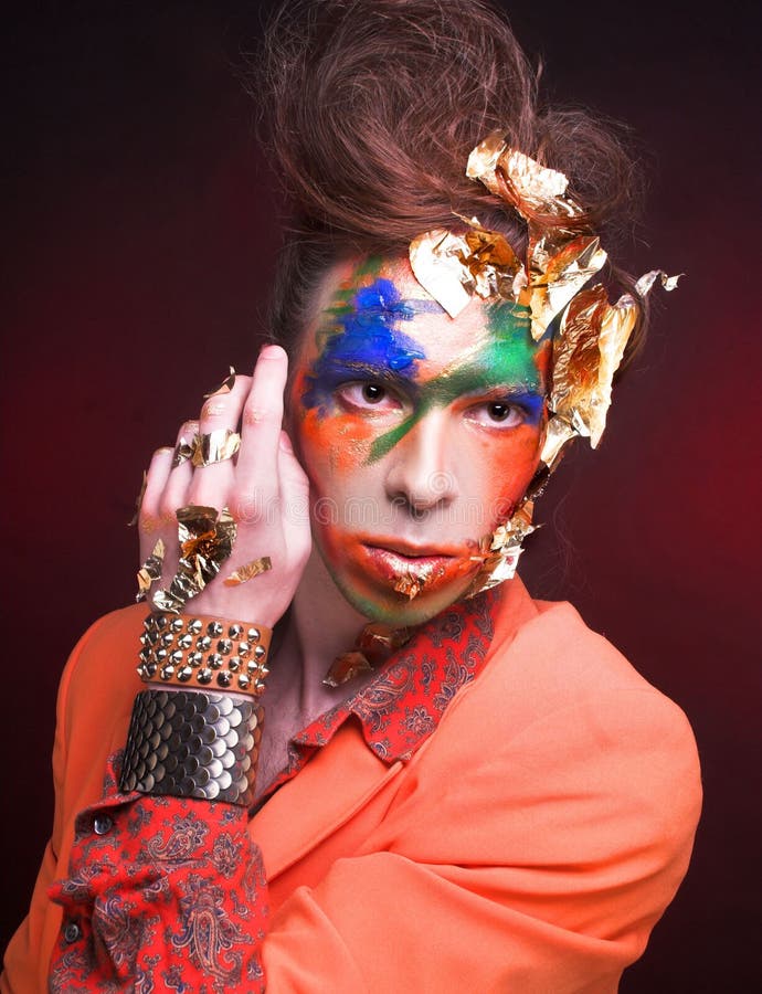 Creative man. stock image. Image of expression, hand - 37472499