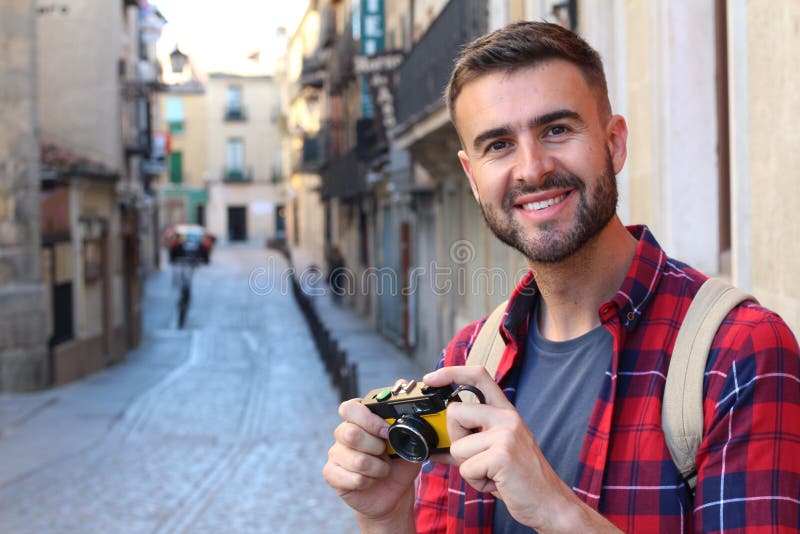 Creative Man Looking at a Possible Shot Stock Photo - Image of adult ...
