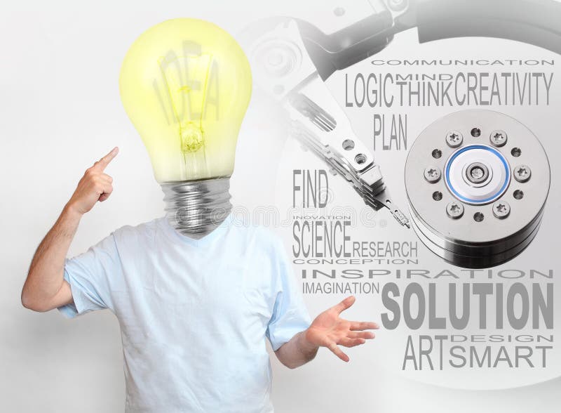 Creative Man with New Ideas. Stock Image - Image of developing ...