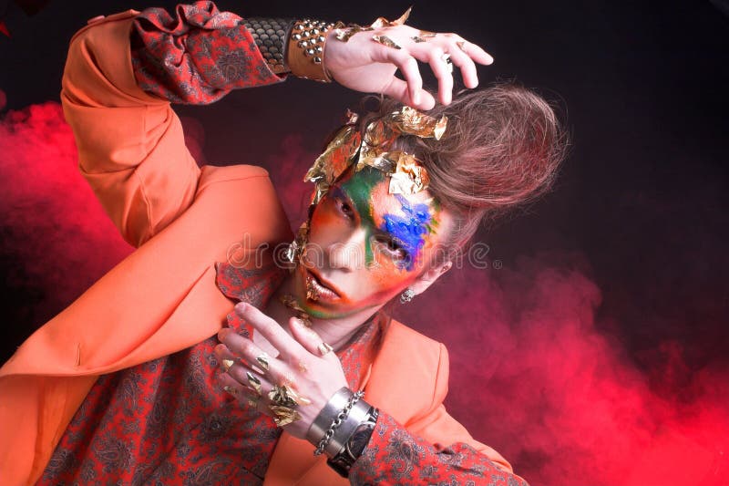 Creative man. stock image. Image of expression, hand - 37472499