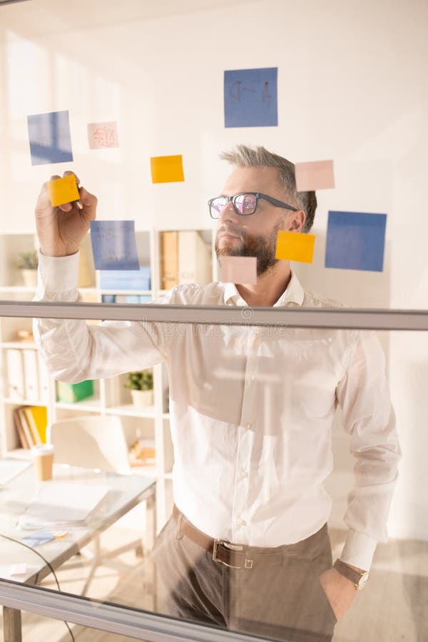 Creative Manager Brainstorming in Office Stock Photo - Image of ...