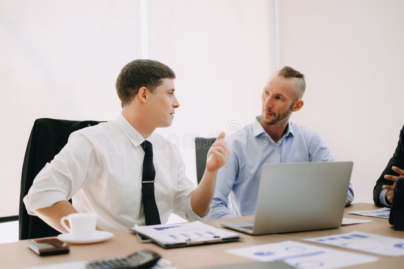 Creative Managers Crew Working with New Startup Project in Modern ...