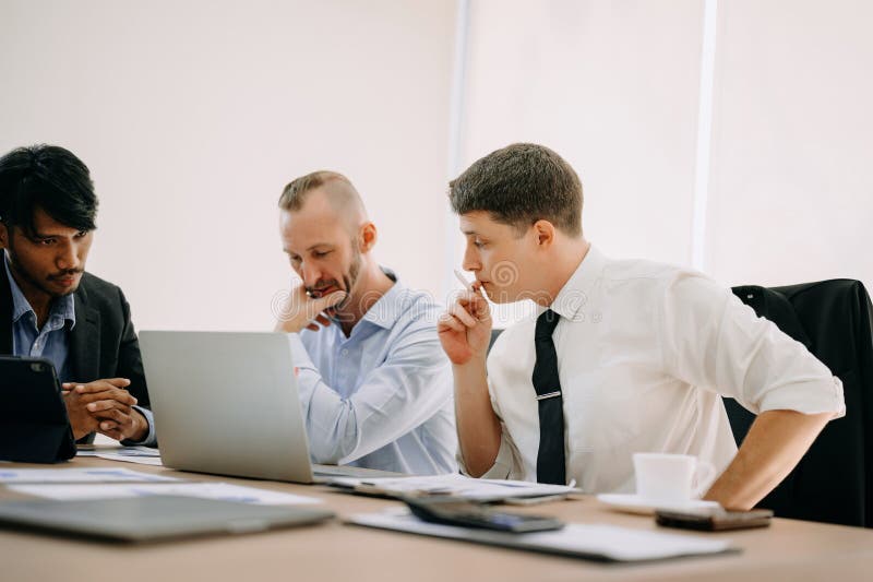 Creative Managers Crew Working with New Startup Project in Modern ...