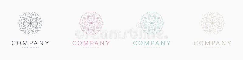 Creative Mandala Vector Logo Template Brand Retro Stock Vector ...