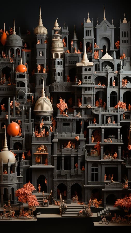 Creative Manipulation of a Beautiful Architecture View Stock ...