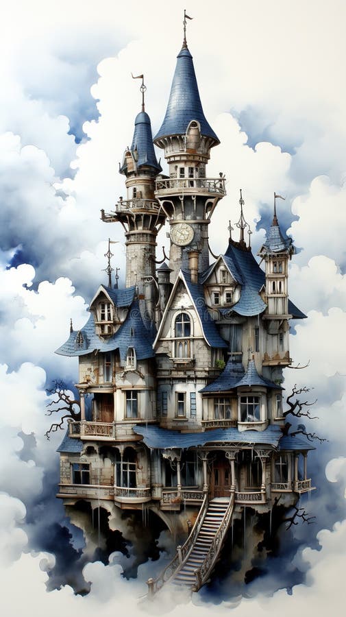 Creative Manipulation of a Beautiful Architecture View Stock Photo ...