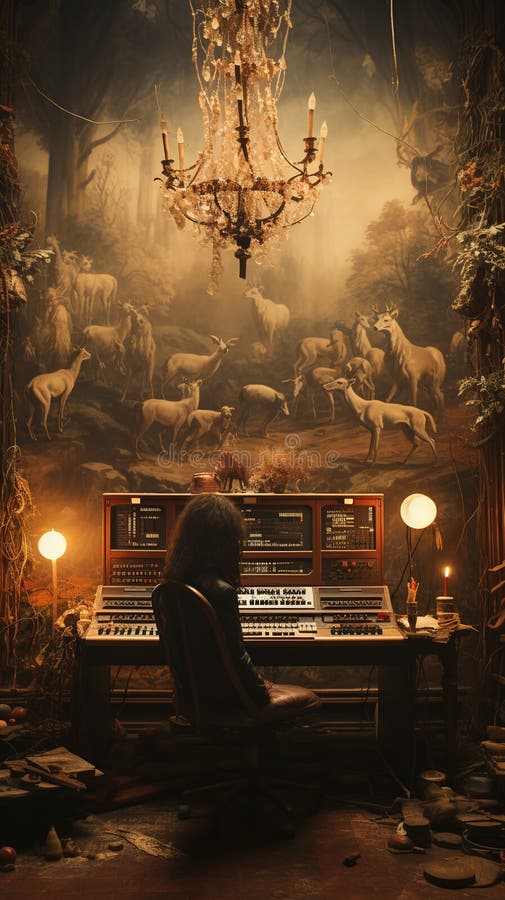 Creative Manipulation of Beautiful Fantasy Illustration Stock Image ...