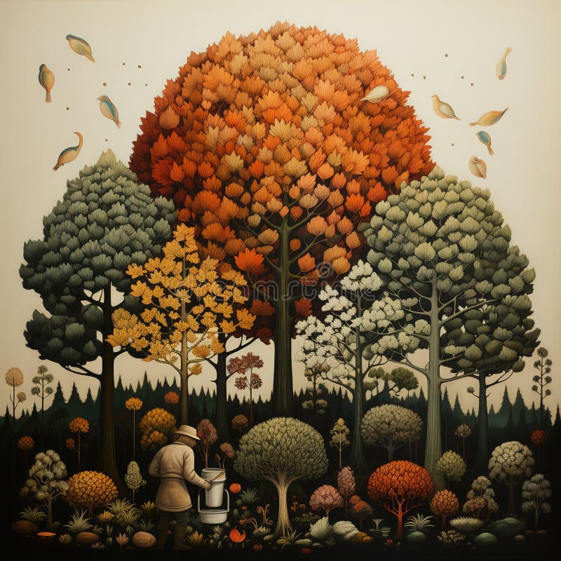 Creative Manipulation of Beautiful Fantasy Illustration Stock ...