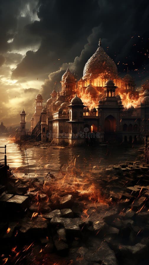 Creative Manipulation of Beautiful Fantasy Illustration Stock ...