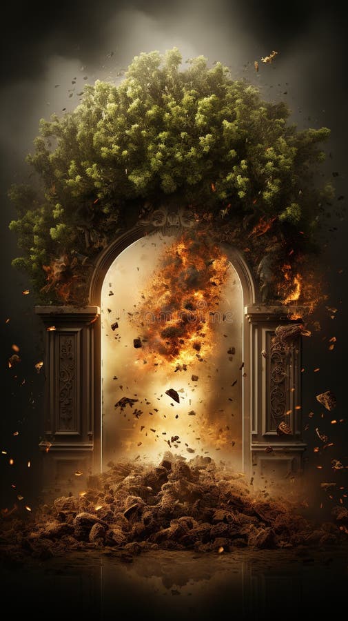 Creative Manipulation of Beautiful Fantasy Illustration Stock ...