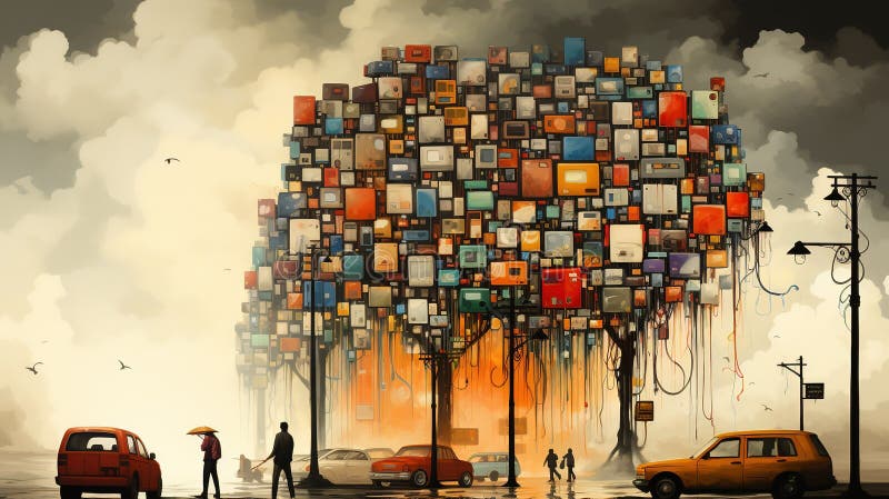 Creative Manipulation of Beautiful Fantasy Illustration Stock Photo ...